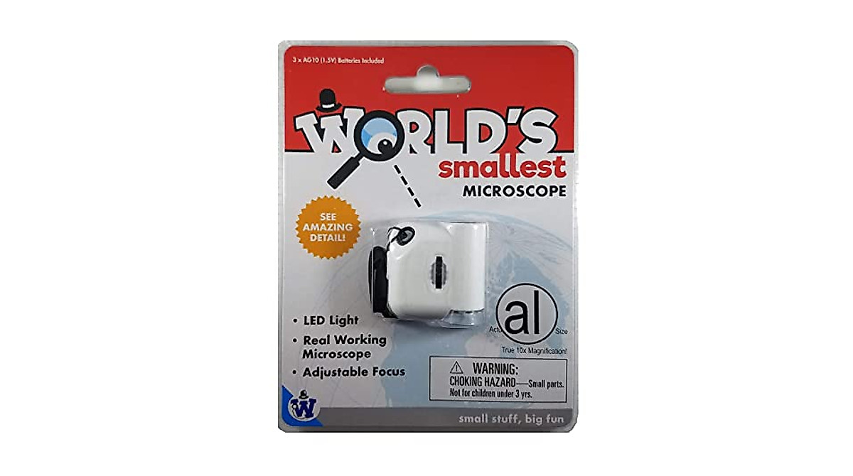 Westminster World's Smallest Microscope - Compact & Portable Magnifier