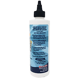 Bodhi Dog Wrinkle Cleaner and Protector | Extra Large 8oz | Soother & Protect Wrinkles & Skin | Stain Remover & Anti Itch for Bulldogs & Pugs | Made in The USA