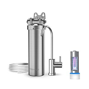 Waterdrop BS08 Under Sink Water Filter and Waterdrop LED UV͎ Ultrąviolët Water Sterilizër Filter for Kitchen