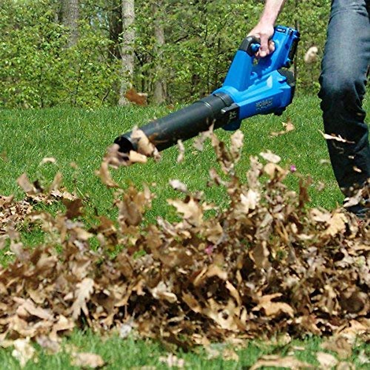 Kobalt 24-Volt Max Lithium Ion 410-CFM Brushless Cordless Electric Leaf Blower