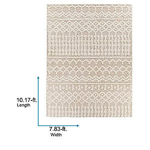 Artistic Weavers Hapsburg Moroccan Shag Area Rug, 7'10" x 10'2", Beige