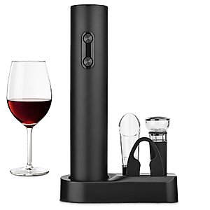 Wine Opener Electric Wine Opener Set Wine Bottle Opener Set Battery Wine Electric Opener with Foil Cutter Vacuum Preservation Stoppers Wine Dispenser