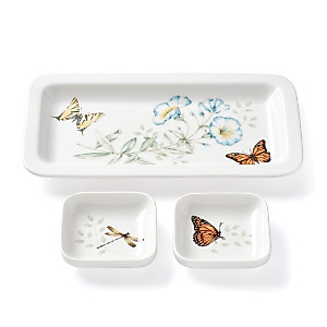 Lenox Butterfly Meadow Asian Kitchen Sushi-Plate &-Bowls, 0.0, Multi