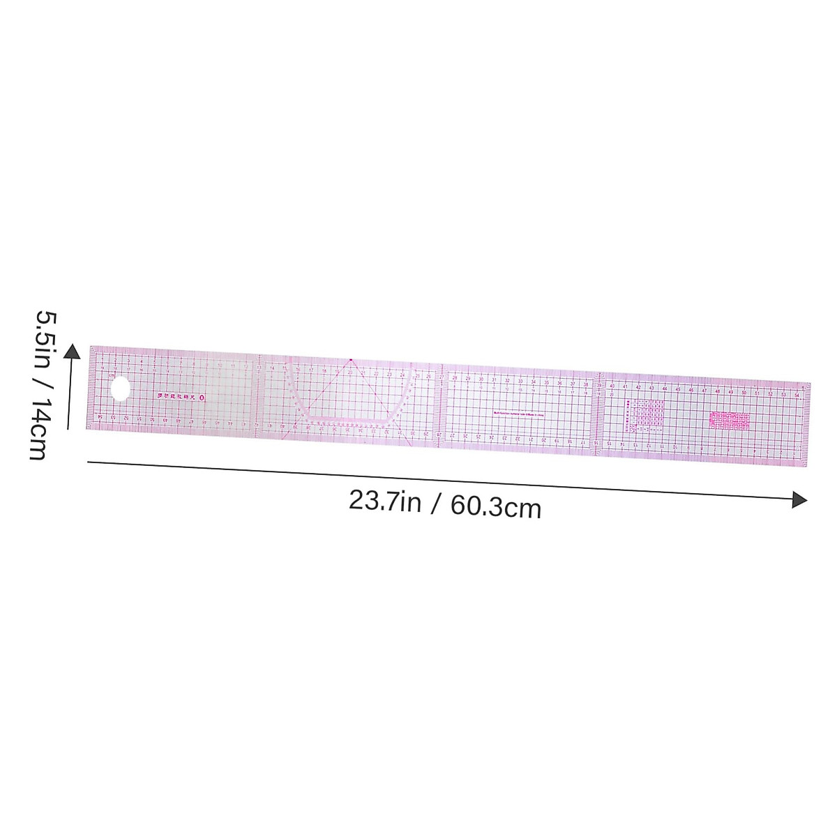 COHEALI All-in-one Sewing Ruler Set 15 Pieces Metric Imperial Rulers French Curve Tailor Ruler for Dressmaking Quilting Sewing Projects