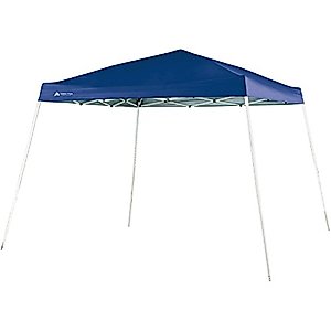 Ozark Trail 10 FT X 10 FT Slant Leg Instant Setup Canopy / Gazebo Shelter / Easy Pop Up Tent Backyard Outdoor Portable Deck Or Patio Canopy With Durable Steel Frame, Blue Color (3.05 Meters X 3.05 Meters), 64 Square Feet Shade Area (5.9 Square Meters), Ce