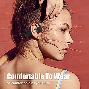 ESSONIO Swimming Headphones Bone Conduction Headphones Bluetooth Headphone for Swiming IPX8 Waterproof Headphones, Built-in 32g Memory