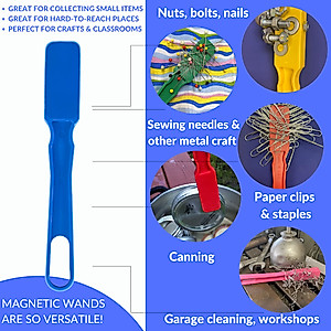MR CHIPS Made in USA Magnetic Wand with 100 Bingo Plus Extra Blue Chips