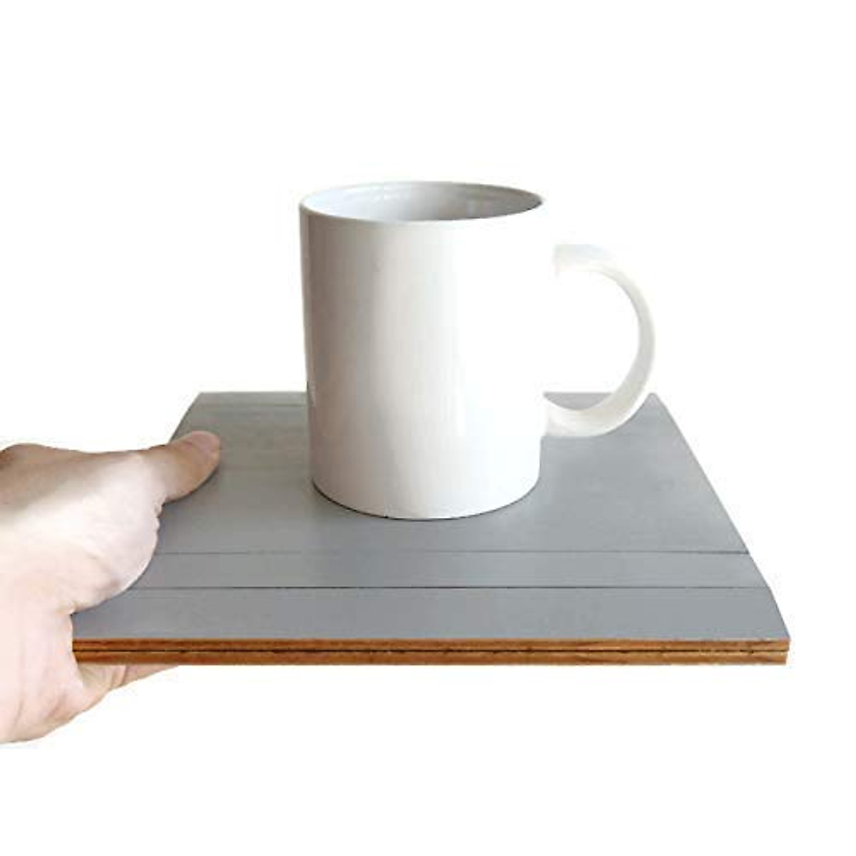 Wooden sofa armrest table in many colors as stone grey Small flexible over the couch side tables Narrow folding dining slinky arm tray Armchair trays server drink Slim wrap covers furniture