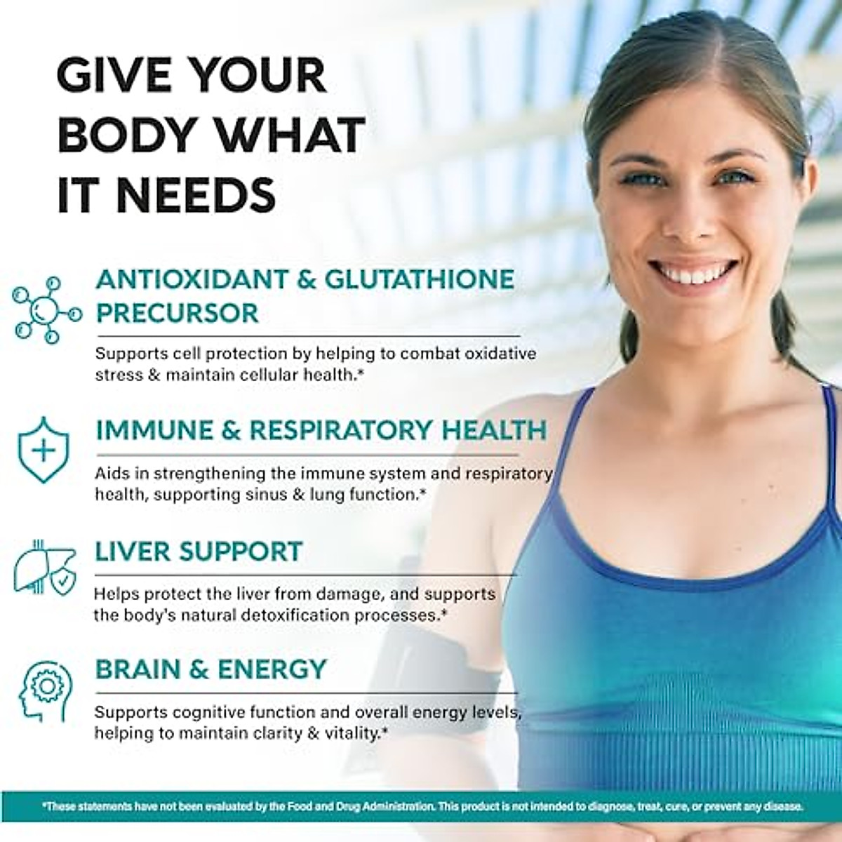 NAC Supplement | Selenium | B6 | B12 - Antioxidant, Immune Support - N Acetyl Cysteine 600 mg per Capsule, 1200 mg per Serving - Made in USA - Non-GMO, Gluten-Free, Vegan - 120 caps, 2 Month Supply