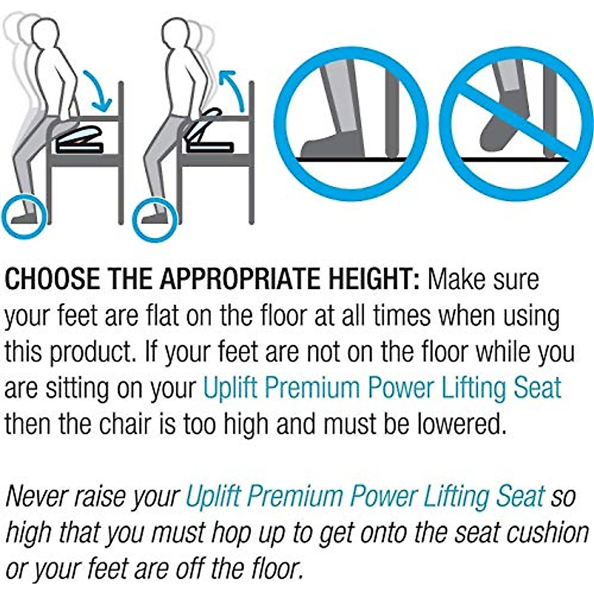 Cushion J-Lifting Assist Ergonomic Seat Assist Plus Portable Self-Powered Assist Lifting Seat for Elderly, Handicap, Or Disabled