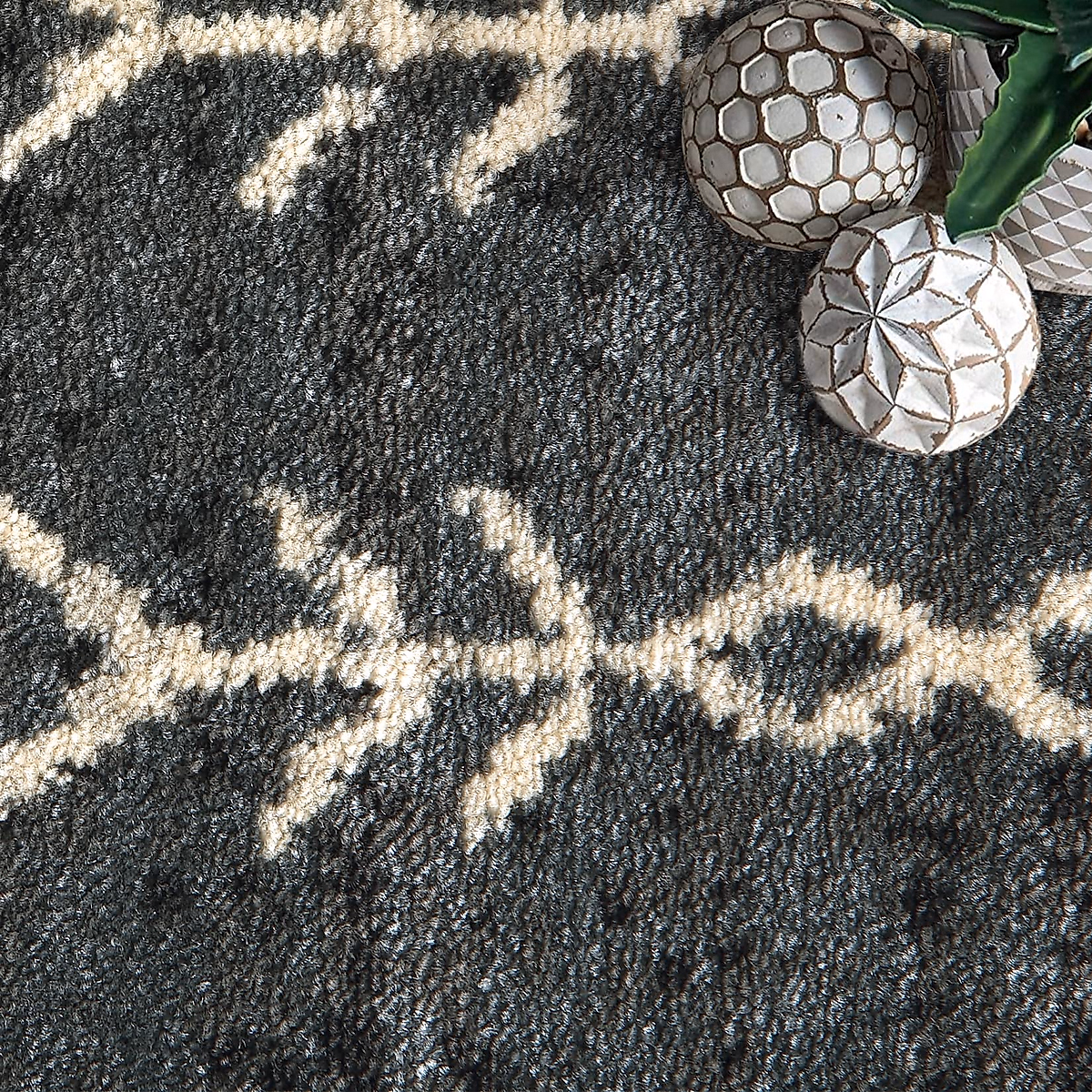 COZYLOOM Large Area Rug for Bedroom Non-Shedding Non-Slip 8x10 Carpet Traditional Rug for Living Room Bedroom Dining Room Kitchen Office Nursery Home Decor,Grey