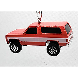 Christmas Ornament for 1979 Chevy K5 Blazer Red White