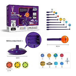 Science Can Solar System for Kids, Talking Astronomy Solar System Model Kit, Planetarium Projector with 8 Planets STEM Space Toys for 3 4 5+ Years Old Boys Girls