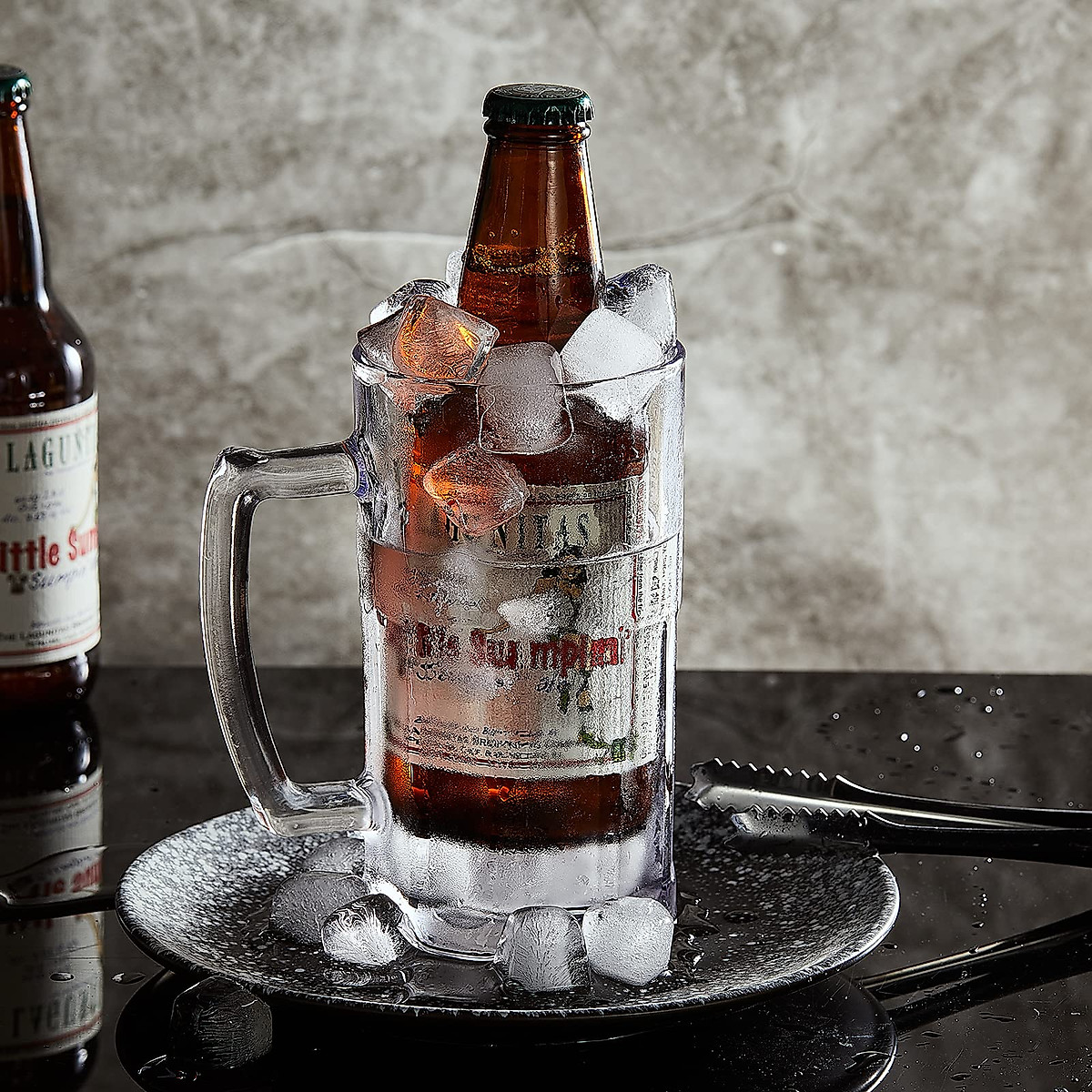 COKTIK 4 Pack Heavy Large Beer Glasses with Handle - 20 Ounce Glass Steins, Classic Beer Mug glasses Set