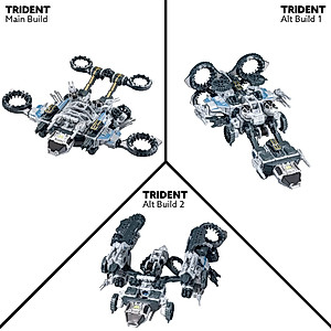 Snap Ships — Trident ST-33 Gunship — Building Construction Toy for Custom Building and Battle Play — for Ages 8+