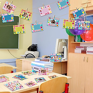 30 Packs Mother's Day Picture Frame Craft Kits for Kids Mother's Daytime DIY Craft Flower Bee Butterfly Easter Art Favor Home Classroom Game Activities Bulletin Board Decoration