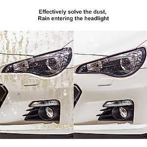 5M/16.4Ft Car Weather Seal Strip for Car Front Rear Bumper Lip Headlight, Rubber Seal Strip Waterproof Universal T-Type Automotive Weather Stripping for Car (8 * 10mm)