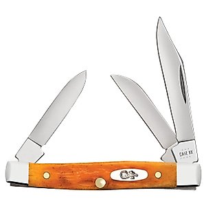 CASE XX Knives Small Stockman 26565 Persimmon Orange Bone Stainless Pocket Knife
