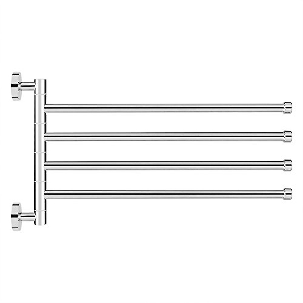 Rotating Towel Rack Stainless Steel Wall Mounted Hanger Holder Hook Organizer Home Kitchen Bathroom Accessories