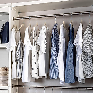 Premium Velvet Shirt Hangers (50 Pack) Non Slip Clothes Hangers, Ultra Slim Hangers Gain 50% Closet Space, 360° Swivel Hook, Clothes Hangers for Tops, Dress Shirts, Blouses, Strappy Dresses, Delicates