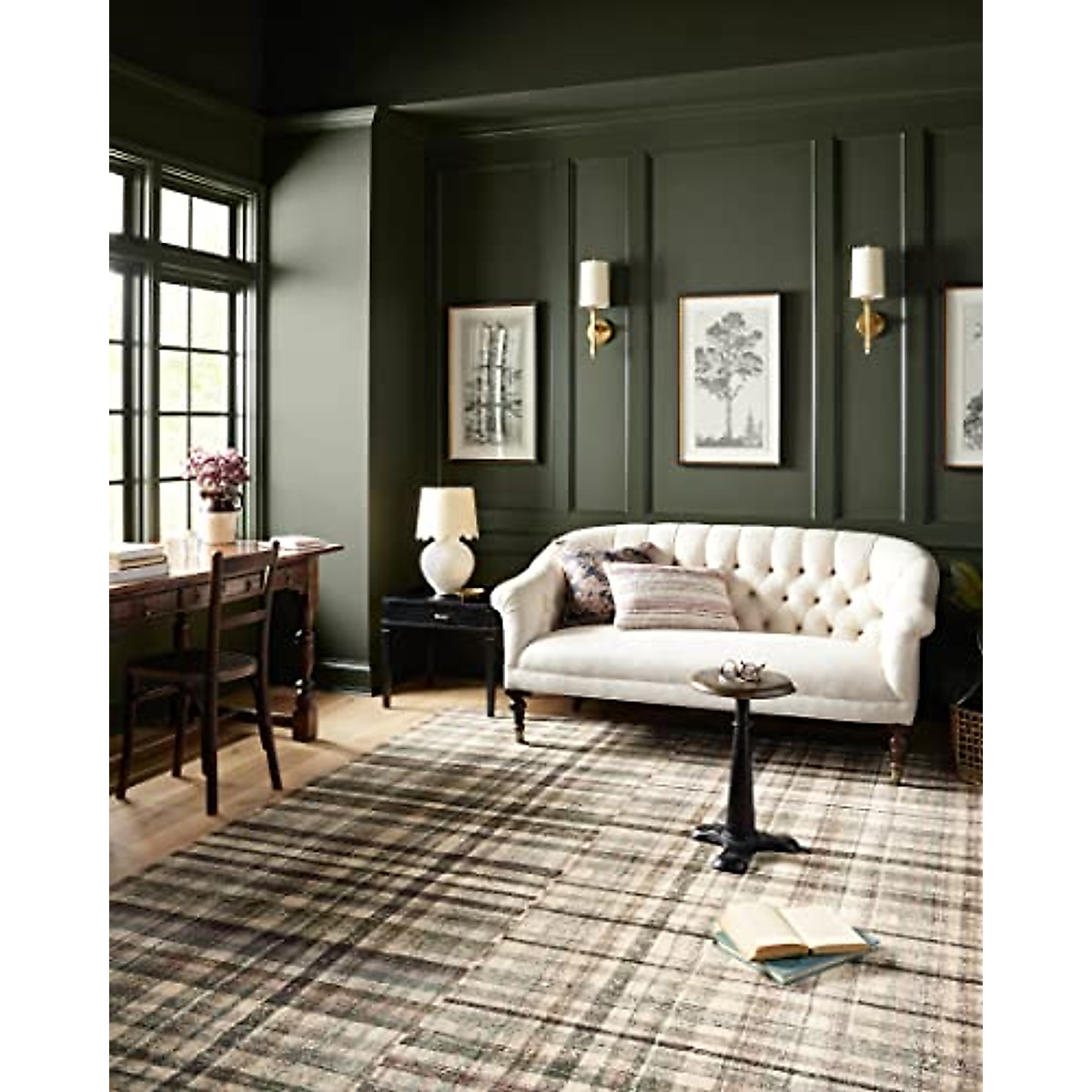 Loloi Chris Loves Julia x Humphrey Collection HUM-03 Forest/Multi, Contemporary 5'-0" x 7'-0" Area Rug feat. CloudPile™