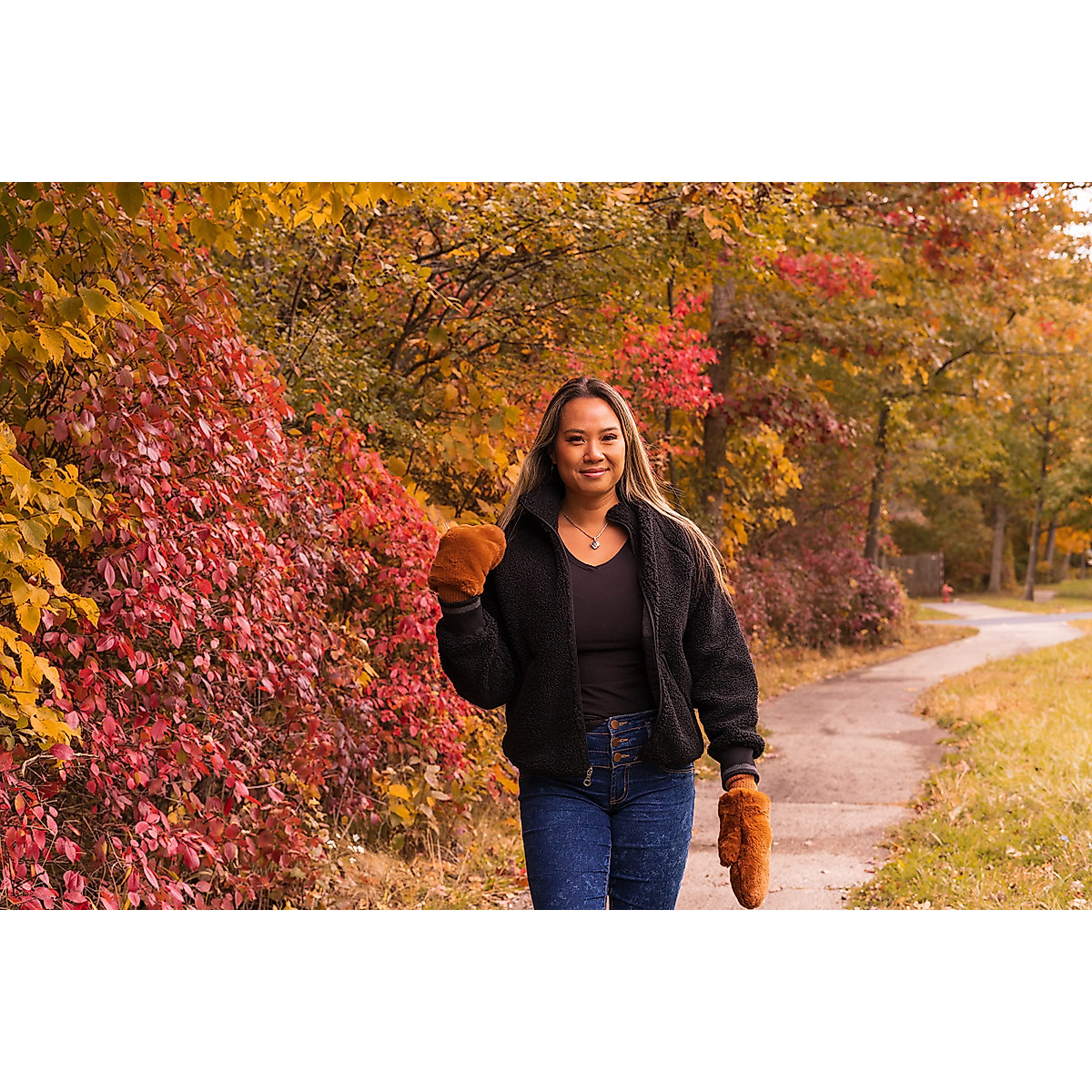 Funky Junque Convertible Mittens: Coffee