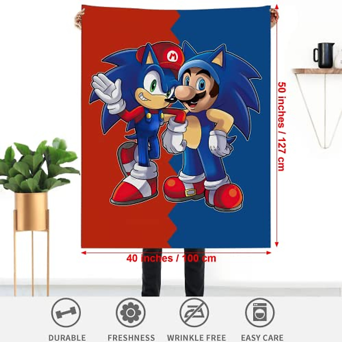 Anime Blanket Ultra-Soft Flannel Fleece Throw Blanket Cozy Plush Bedding for Bed Sofa Kids Adults (Pic 1, 50 x 40 inches)