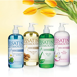 Satin Smooth Satin Release Wax Residue Remover Oil, Post-Wax Treatment Fast-Dissolving, 16 oz, 1-pack