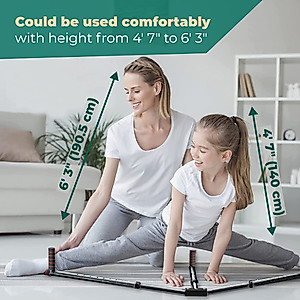 ALAMATA Leg Stretcher Leg Split Machine Stretching Equipment Leg Flexibility Stretcher Strength Training for Yoga Exercise, Sports Fitness, Ballet, Gymnastics