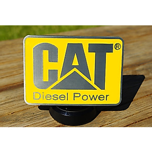 TotalShop Caterpillar Diesel Power Belt Buckle, Yellow, 3-1/2" x 2-1/2"