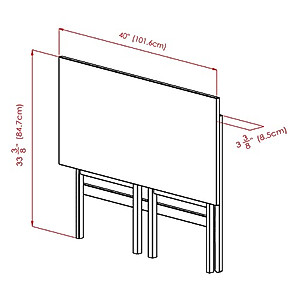 Winsome Wood Xander Computer Desk, Oyster Gray