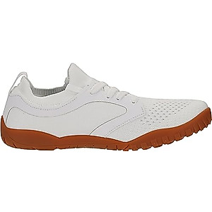 Joomra Women Trail Barefoot Shoes Size 6.5 Wide Toe Box Running Jogging Tennis Fitness Outdoor Zero Drop Camping Lifting Trekking Flat Training GMY Sneakers White 37