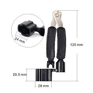 Black 3 in 1 Multifunction Guitar String Winder String Cutter Pin Puller,MusicOne ¡­