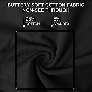 K-CHEONY Cotton Spandex Stretch Anti Chafing Boy Shorts Safety Panty Bike Shorts,Slip Shorts for Under Dresses (Black, 3 Pack, XX-Large)