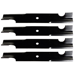 Stevens Lake Parts Set of 4 New Notched Mower Blades Fits Great Dane, Fits Husqvarna, Fits John Deere, Lesco, SCAG, Snapper, Fits Toro, Wright 32" Stander Models Interchang