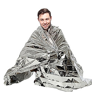 Emergency Mylar Blankets - 84" X 52"(4 Pack)