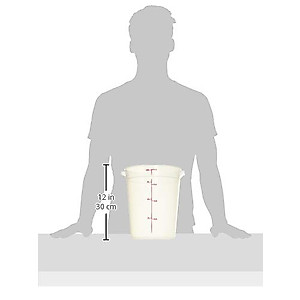 Cambro 8 qt Round Polypropylene Food Storage Container - Camwear®