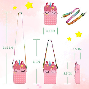 Pop Purse Crossbody Bag for Girls and Women Fidget Toys Pop Purse Pop Shoulder Bag