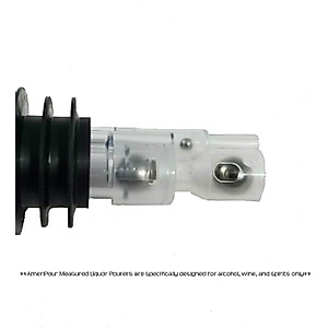 Ameripour - Measured Liquor Pourer - Patron Pour Spout - Made 100% In The USA. Bar Spouts That Don't Leak - No Cracks, Just A Perfect Cocktail Pour Every Time. (Clear, 1.25oz (37ml) - 3 Pack)