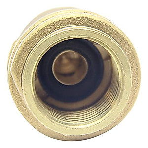 JIUDANI QCC1 Nut Propane Gas Fitting Adapter with 1/4 Inch Male Pipe Thread, Brass Propane Fittings, Propane Grills Outdoor Cooking, Solid Brass Propane Adapter