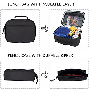 KOPHLY Casual Lightweight Laptop Backpack with USB Charging Port For for Men and Women, School Bookbag for Teens College，Daypack for Short Trip Travel（Carbon Black）