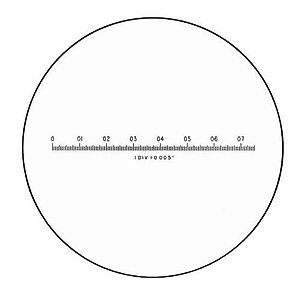 Valeant Pharmaceuticals (Bausch & Lomb) 813437 Glass Inch Scale, 3/4", 0.005 Intervals