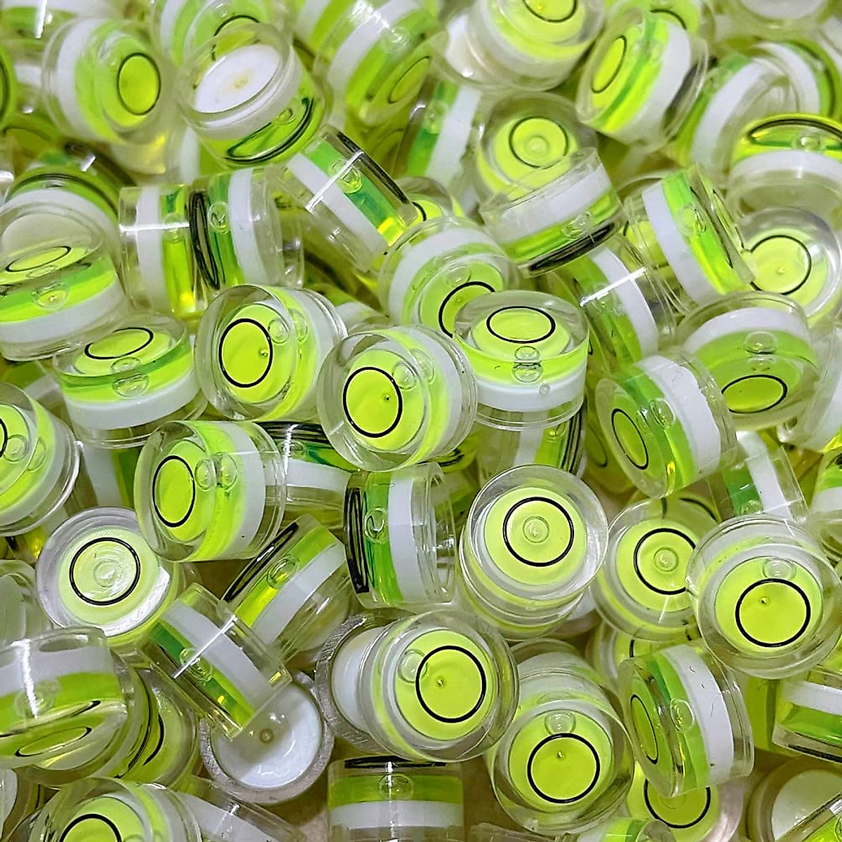 10Pcs Small Circular Bubble Level 10x6mm Mini Round Bullseye Spirit Levels Measuring Tools