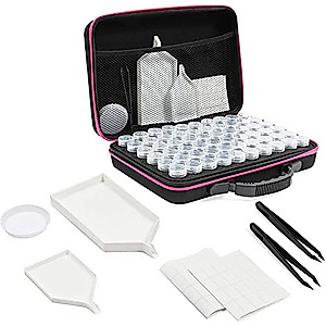 Diamond Painting Kits for Adults, with Embroidery Box, Tray, Tweezers (66 Pieces)