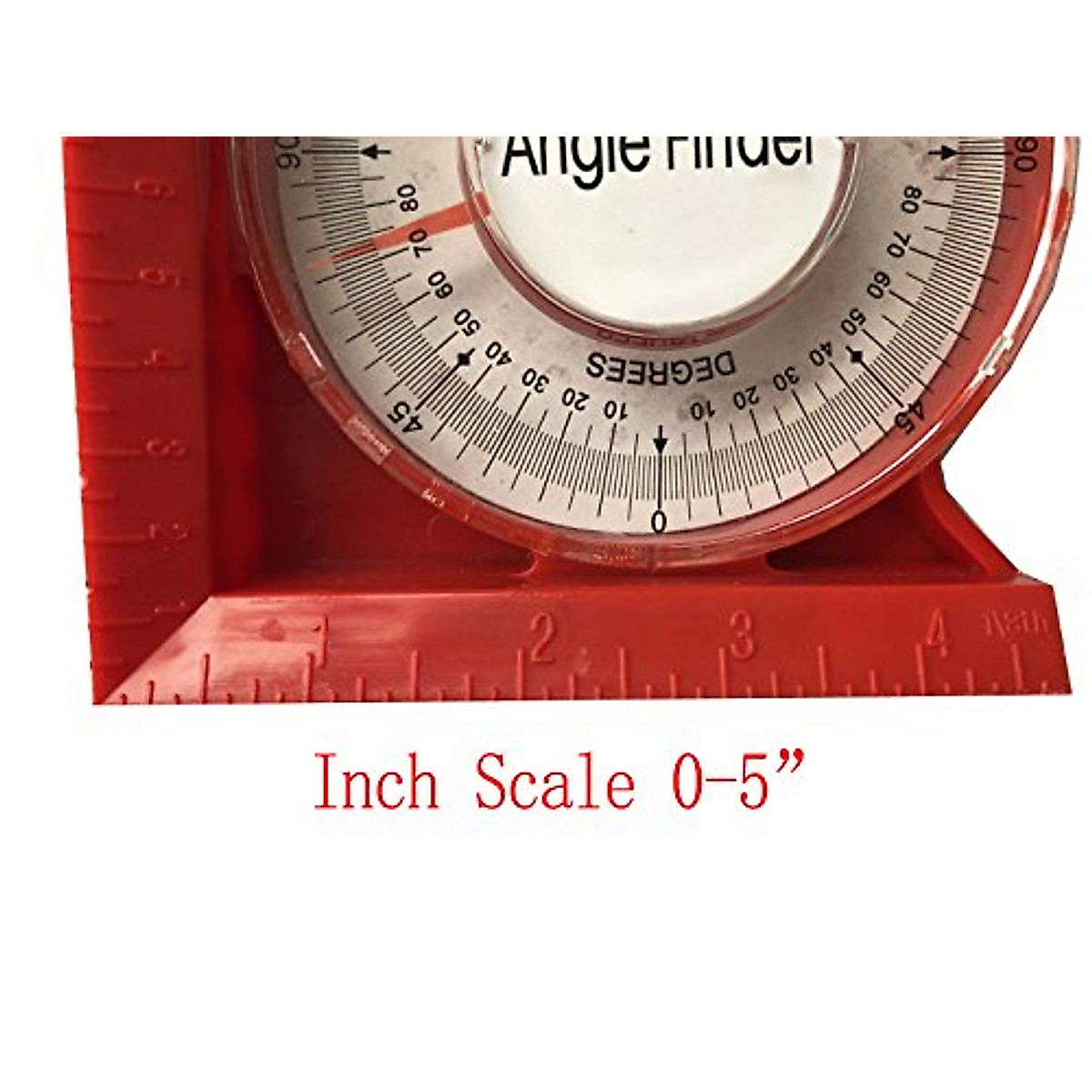Magnetic Angle Locator Level & Tool Dial Gauge Angle Finder Magnetic Protractor 0-5"/120mm