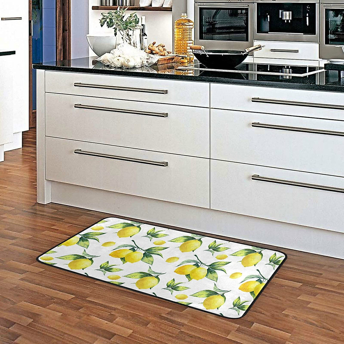 SLHKPNS Lemon Kitchen Rug Non-Slip Lemon Kitchen Mat Rug Comfort Runner Doormat 39x20 Inch Soft Floor Mat for Home Kitchen Decor