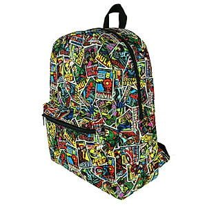 KBNL Marvel Deluxe All Over Print Backpack - 64965, Multicolor