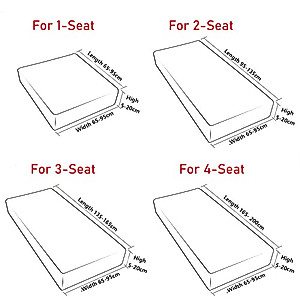 MRXFN Velvet Couch Cushion Covers, Stretch 3 2 1 4 Seat Cover Lounge Sofa Slipcovers Sectional Loveseat Chaise Non-Slip Furniture Protector for L/U Shape Sofa,1 seat, Light Blue