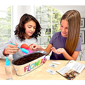 Hapinest Flower Garden Growing Kit Kids Gardening Crafts Gifts for Girls and Boys Ages 6 7 8 9 10 11 12 Years Old and Up
