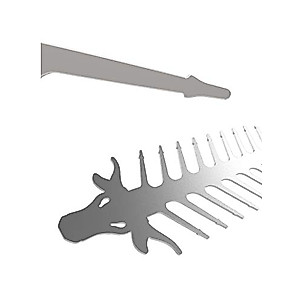 Proud Grill Slide & Serve BBQ Skewers - Set of 4 Stainless Steel Reusable Barbecue Skewers | Ideal for Grilling Shish Kabobs | Use for Beef, Pork, Chicken, Vegetable and Shrimp Kabobs.